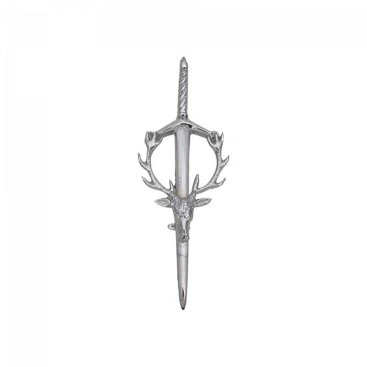 Kilt Pin - Stag Head Sword Design - Scottish Retail