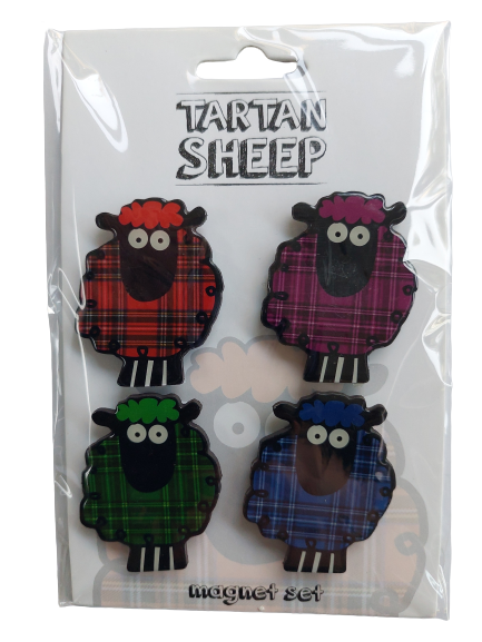 Tartan Sheep Magnets - Scottish Retail