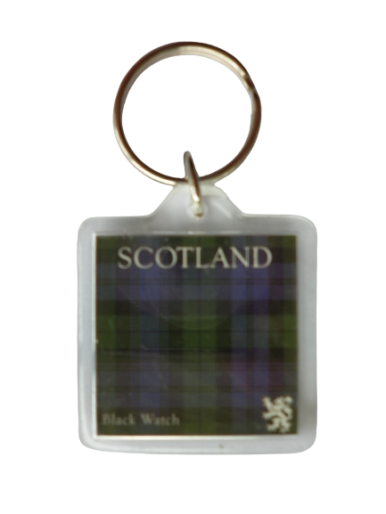 Scotland Acrylic Square Keyrings - Scottish Retail