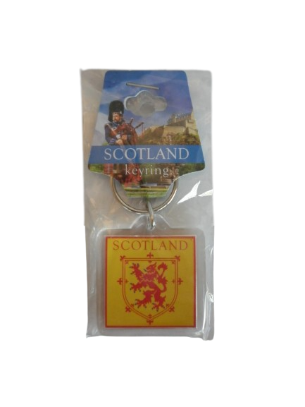 Scotland Acrylic Square Keyrings - Scottish Retail